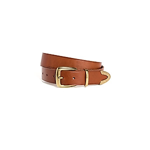 Madewell Western Chunky Buckle Belt English Saddle MD