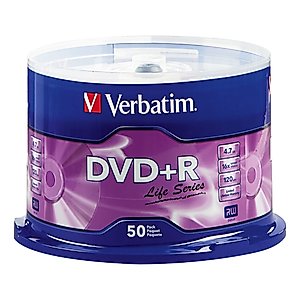 Verbatim® Life Series DVD+R Spindle, Pack Of 50