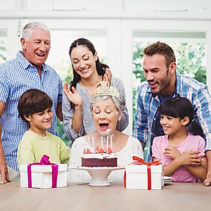 50th Birthday Women's Gold Crystal Crown and Glitter Sash Gift Set, Rhinestone Tiara and Hair Accessories for Party Decoration