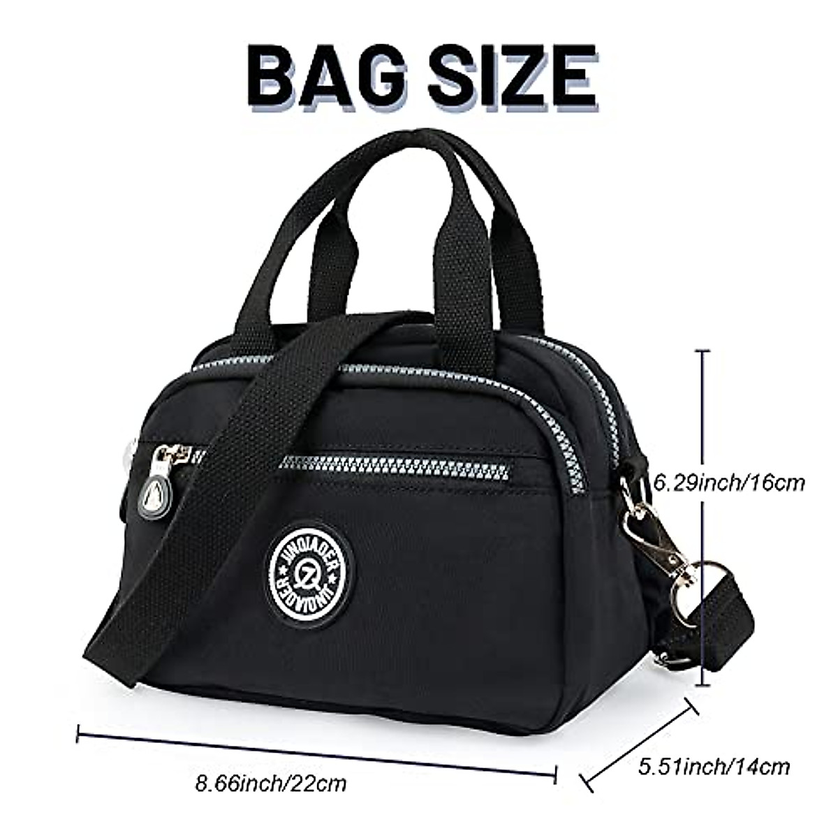 JBB Crossbody Bags for Women Waterproof Travel Shoulder Bag Handbag Roomy Multiple pockets