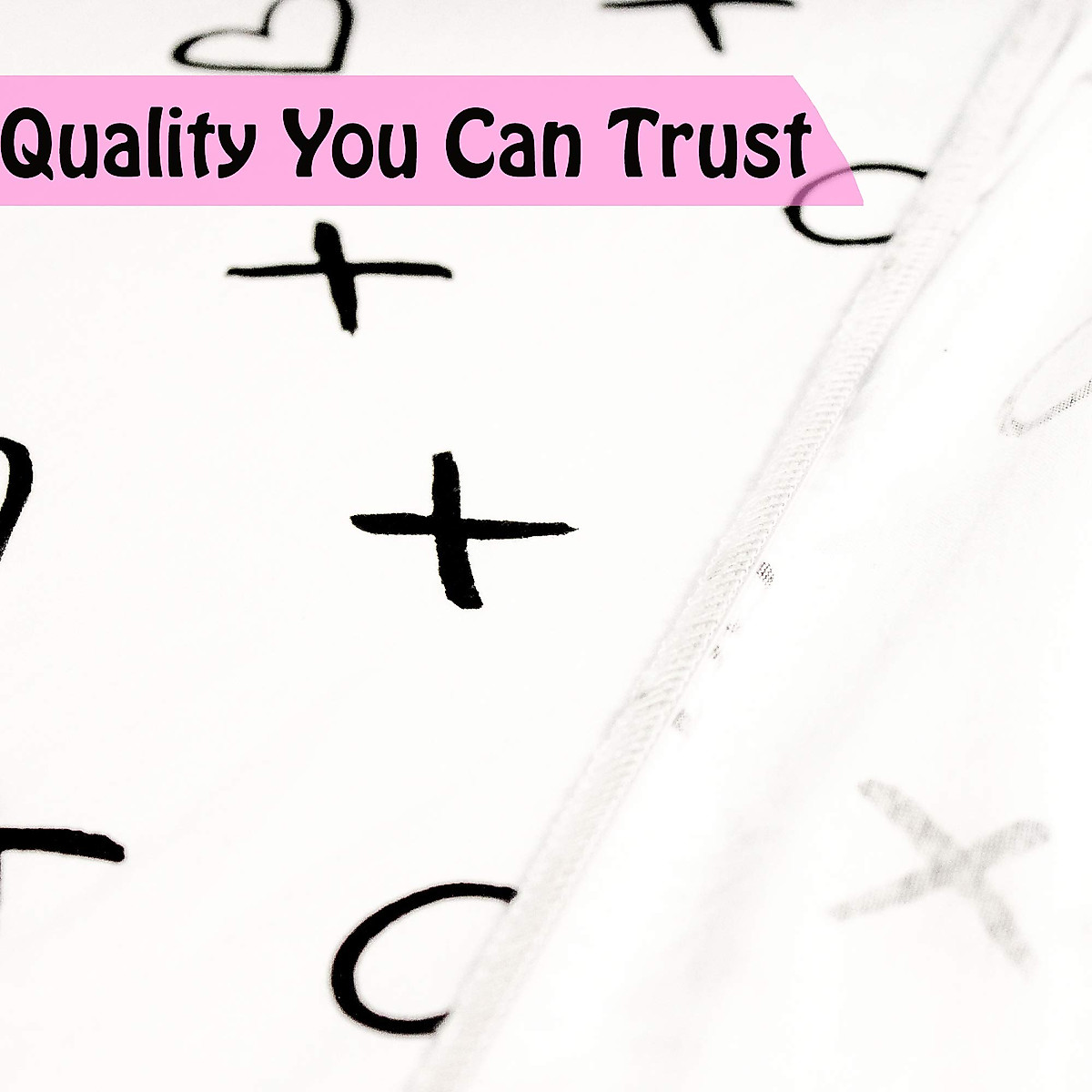 Milky Chic GOTS Fitted Baby Crib Sheet, Breathable 100% Organic Cotton Mattress Sheet for Boys and Girls, Fits Standard Size Mattresses, 52x28x9 inches (White, Pack of 1)