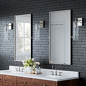 Modway Skylark Wall Sconce in Clear Polished Nickel, Silver, 5 x 8.5 x 17