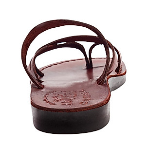 Holy Land Market Men/Women Biblical Jesus Leather Sandals/Slides From Jerusalem (Shepherd's Field)