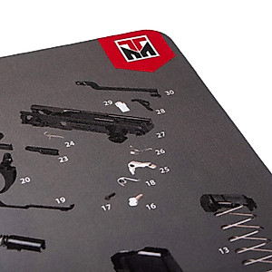TekMat Cleaning Mat for use with Sig Sauer P365, Black (TEK-17-SIGP365)