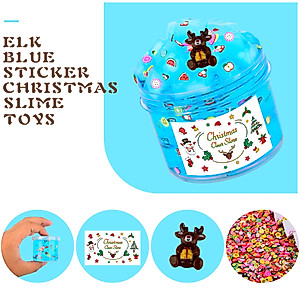 5 Pack Jelly Cube Slime Kit, Super Soft and Non-Sticky Crystal Slime for Kids, Stress Relief Toy, Great Party Favors for Girl Boys, Goodie Bag Fillings, Fidget Toy for Ages 3+