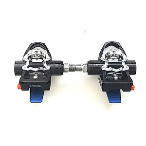 Fit 5 Indoor Exercise Spin Bike Pedal for SPD & Delta with Removable Sneaker Platform - Toe Clips/Cleats - Peloton Pedals for All Shoes - Toe Cages for Peloton & Exercise Pedal. NOT for Outdoor Bike