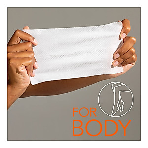 Dr Dennis Gross Alpha Beta Exfoliating Body Treatment | Multi-Tasking Powered by AHA/BHAs for Smooth, Hydrated Skin While Improving Ingrown Hairs, Keratosis Pilaris, and Blemishes | 8 Textured Towels