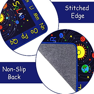 NANAN Kids Rug 5x7 Kids Room Rugs for Bedroom Carpet Kids Educational Rug Extra Large Soft Crawling Play Mat for Children Toddlers Classroom Playroom Alphabet Nursery Area Rug