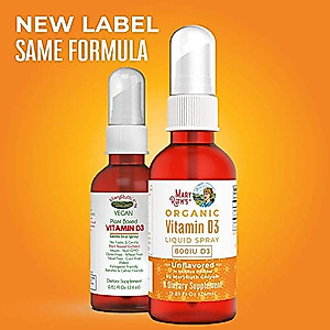 Vitamin D3 Liquid Spray & Respiratory Health Liquid Drops Bundle by MaryRuth's | Plant-Based from Lichen Organic Non-GMO | Tonic Herbal Blend for Respiratory Health & Immune Support