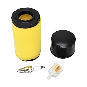 Firmusparts Air Filter 793569 793685 GY21055 MIU11511 Oil Filter 696854 695396 492932S 492932 Compatible with Intek 20-21 Gross HP Compatible with John Deere LA125 LA115 D100 E110 Lawn Mower Tractor