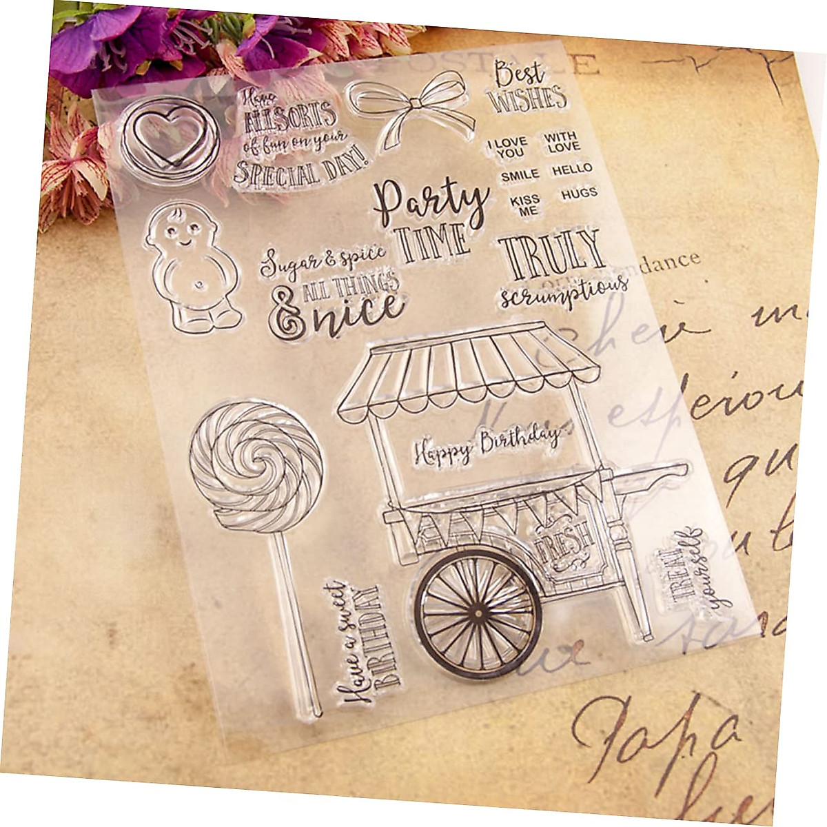 HEALEEP Stamp Sheets Christmas Scrapbook s DIY Scrapbooking Supplies Cling s Clear s Making Supplies Transparent s Postage s Upholstery Supplies Account Finished Chapter Ink Stamps