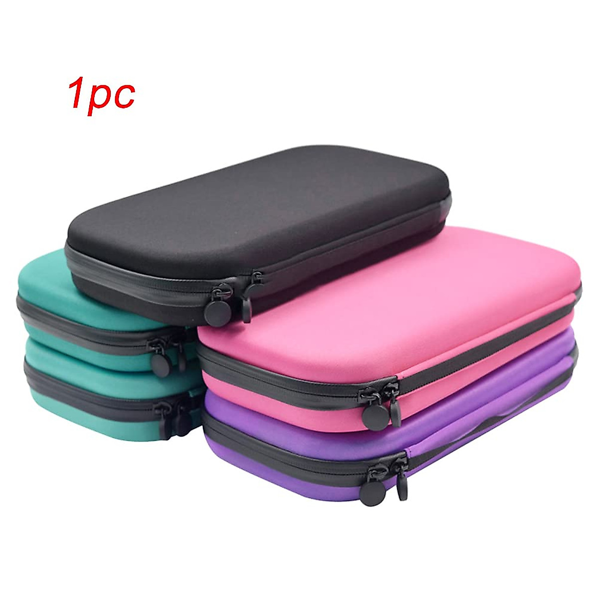 KASCLINO EVA Hard Stethoscope Case, Stethoscope Storage Box, Multi-Function EVA Carry Storage Organizer Box with Extra Mesh Pockets for Small Accessories, Device NOT Included(Black)