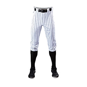 EvoShield Men's Salute Pinstripe Knicker Pant - Team White/Navy, Size Small