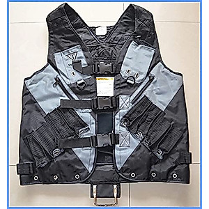 General Hardware Tools Vest Electrician Carpenter Plumber Construction Pipe Industrial Hardware Kit Vest Vest (black) (Orange)