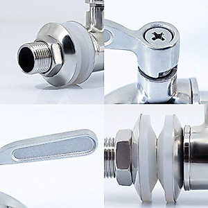 hgzaccompany Stainless Steel Spigot for Drink Dispenser, Replacement Metal Spigot for Beverage Dispenser, Water Dispenser Faucet, Food Grade Metal Spout.