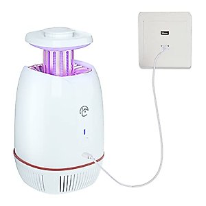 Careland Plug in Mosquito Zapper Lamp Indoor Use Electric Bug Zapper Fly Insects Trap with UV Light Attractant