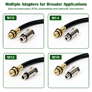 BETOOLL 8pcs Petrol Engine Cylinder Compression Tester Kit Automotive Tool Gauge