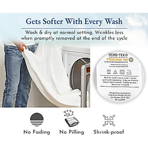 California Design Den Fitted Sheet for King Size Bed, Deep Pocket Soft 400 Thread Count 100% Cotton Sateen, No Pop-Off Elastic, Durable Hotel Quality Bedding, 1 Fitted Sheet Only (King, Sage Green)