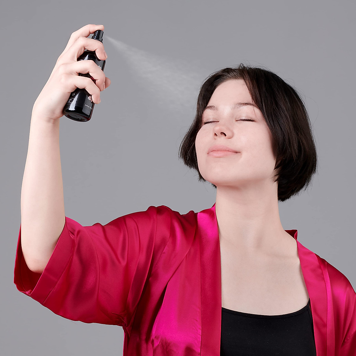 Rose Water for Face & Hair - CERES Certified Organic Rosewater. Facial Toner, Alcohol-Free Makeup Setting Hydrating Spray Mist. 100% Natural Anti-Aging Petal Rosewater by Dr.Crystal, 3.4oz Travel Size