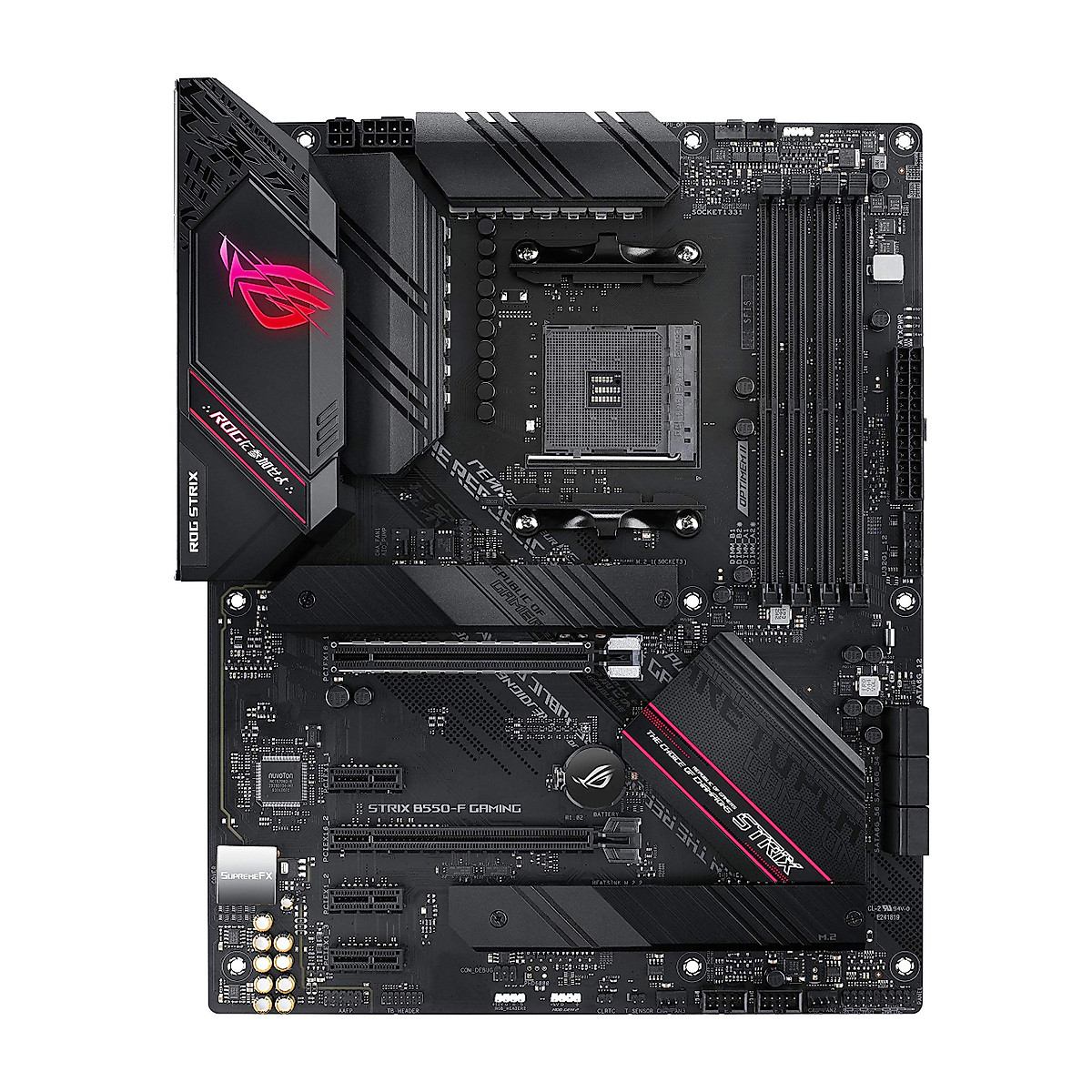 ASUS ROG Strix B550-F Gaming AMD AM4 Zen 3 Ryzen 5000 & 3rd Gen ATX Motherboard (PCIe 4.0, 2.5Gb LAN, BIOS Flashback, HDMI 2.1, Addressable 2 RGB Header and Aura Sync) (Renewed)