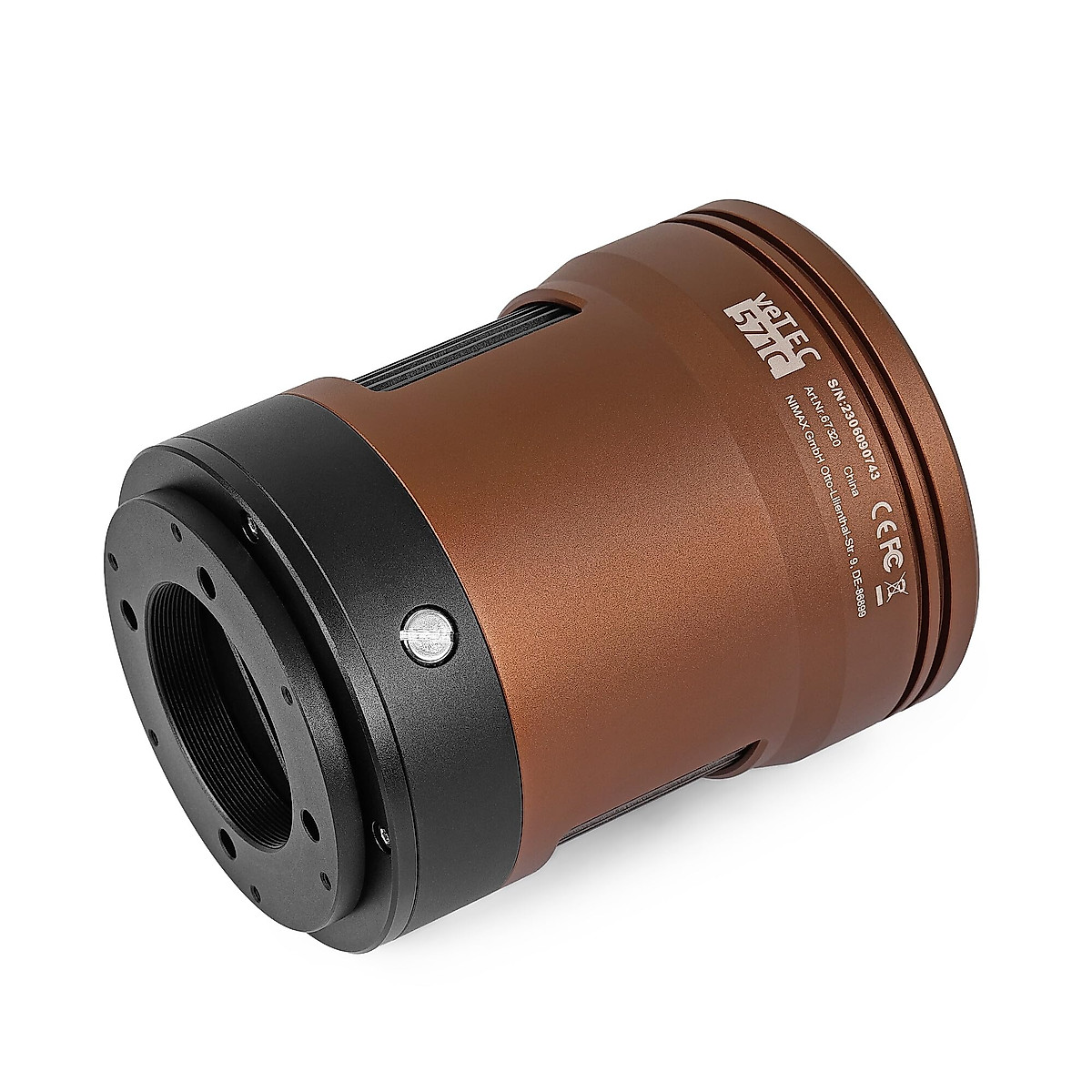 Omegon Premium Astro Camera veTec 571 C, Colour Sensor Cooled with 2 inch Thread and USB 3.0, Professional Accessories for Telescopes/Astrophotography