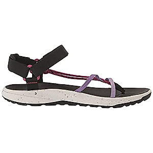 Merrell Women's Bravada Cord Wrap Sport Sandal, Black/FUCHSI, 8