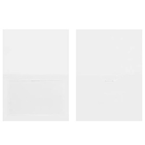 48 Pack Photo Frame Cards with Envelopes, Notecards for 4x6 Picture Insert (White)