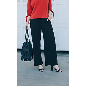 LAGGO Remy Fringe Bag (Black Nubuck)