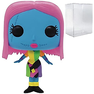 POP Disney: The Nightmare Before Christmas - Sally (Blacklight) Funko Vinyl Figure (Bundled with Compatible Box Protector Case) Multicolored 3.75 inches