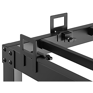 QEROMY Non-Slip Mattress-Gaskets, Mattress-Slide-Stopper, Mattress-Holder for Metal Bed Frame, Wide Adaptability & Adjustable Size, 6 PCS, Black