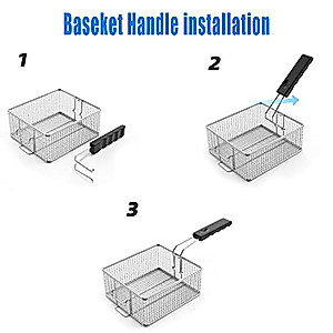 HOOCOO Commercial Electric Deep Fryer, Dual Tank Stainless Steel Deep Fryer with 2 Basket & Lid Capacity 2 x 10L Countertop Fryers for Home Kitchen and Restaurant 3600W 120V (10L 120V 1800W)