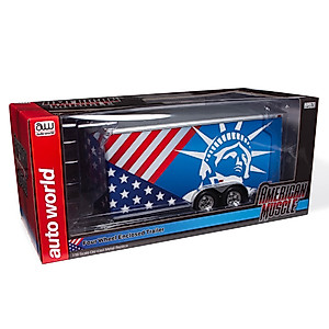 American Muscle Enclosed Trailer 1:18 Diecast Model