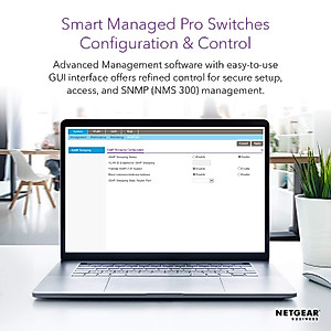NETGEAR 16-Port Gigabit Ethernet Smart Managed Pro PoE Switch (GS516TP) - with 8 x PoE @ 76W and 2xPD ports, Desktop/Rackmount, and ProSAFE Lifetime Protection