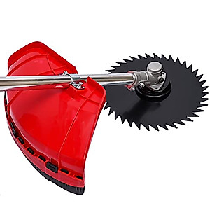 Hand Push Type Lawn Mower Trimmer, 3 in 1 Gasoline Brush Cutter and Tiller 49cc 2 Stroke Petrol Lawn Mower Grass Cutter Multifunction Garden Tool