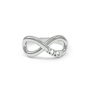 The Collegiate Standard Kappa Kappa Gamma Sterling Silver Infinity Ring (07)