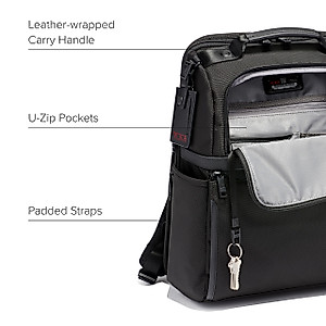 TUMI Alpha 3 Slim Solutions Laptop Brief Backpack - Hands-Free Comfort for Commuters - 15-Inch Computer Backpack for Men and Women - Black