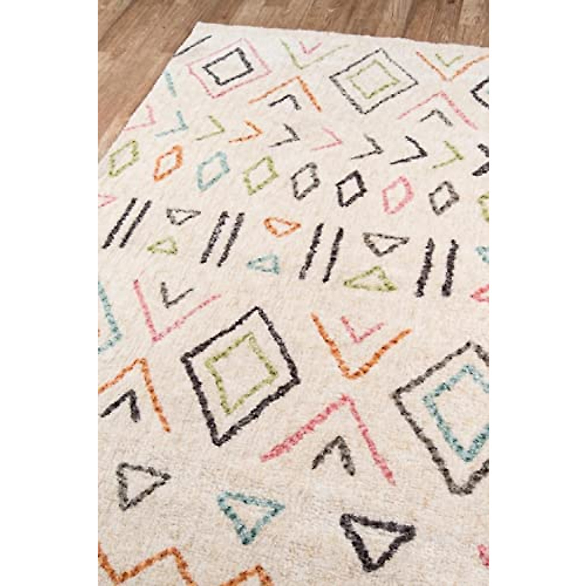Novogratz by Momeni Bungalow Collection Wes Area Rug, 5' X 7'6", Ivory