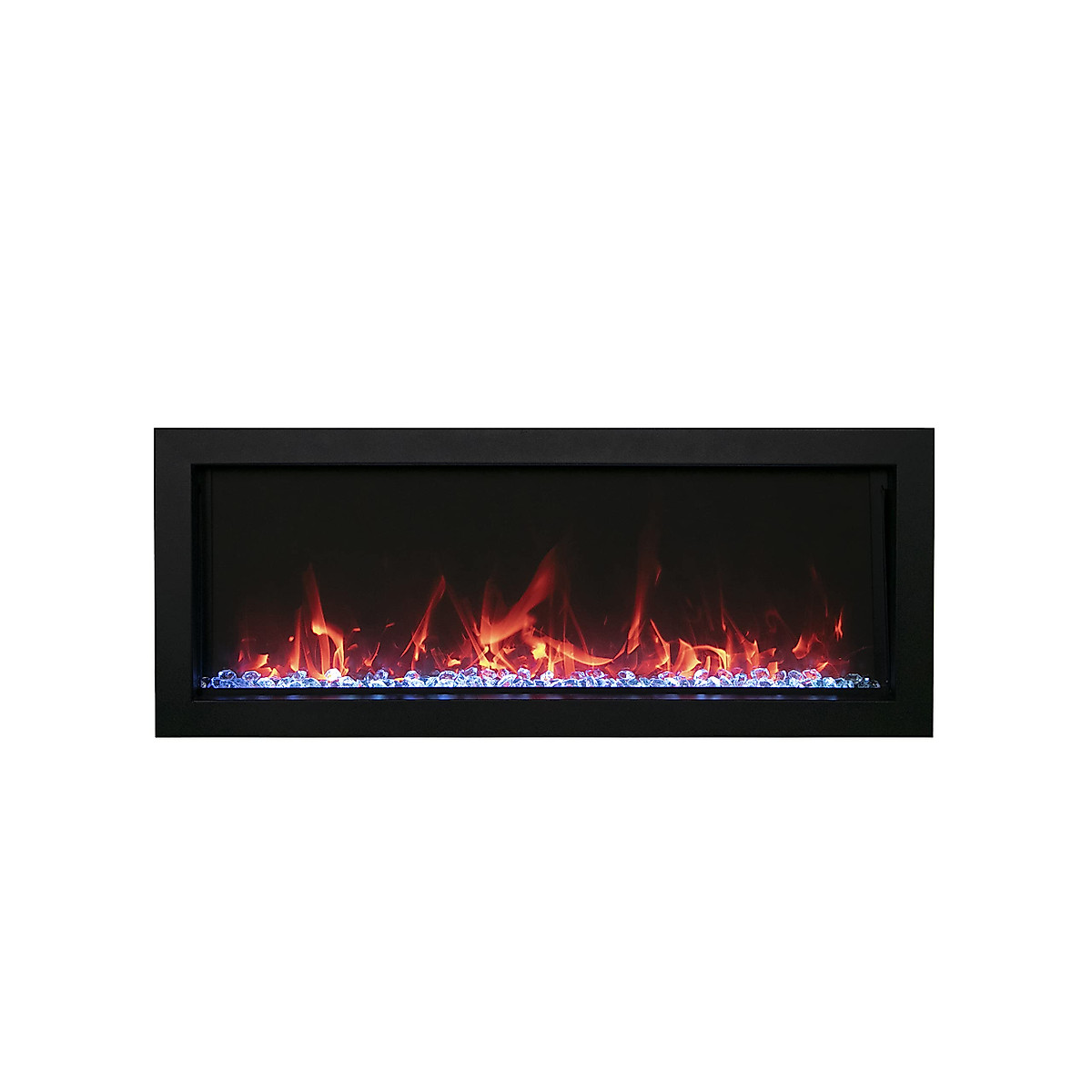Amantii Panorama Indoor/Outdoor Extra Slim Built In Electric Fireplace (BI-50-XTRASLIM), 50-Inch