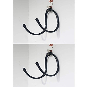 Wall Mount Yoga Mat Foam Roller and Towel Rack Hooks , Exercise Mat Storage Shelf for Hanging Yoga Strap and Resistance Bands at Your Fitness Class or Home Gym, Adjustable Size,Up to 20Lbs - （2 Pack）