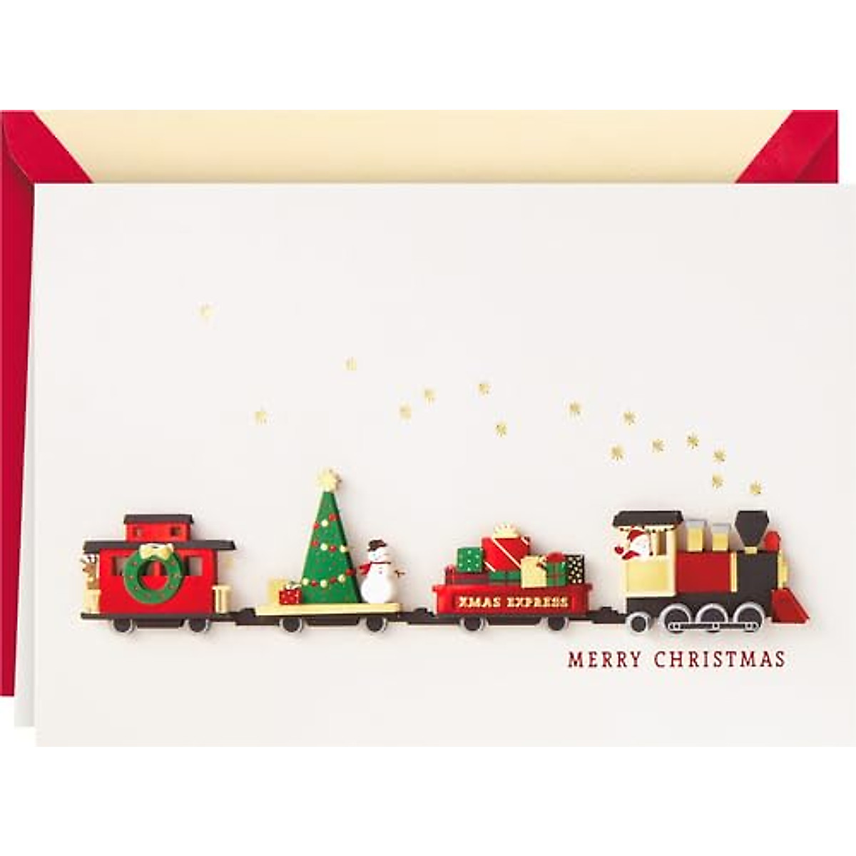 Hallmark Signature Christmas Card (Christmas Train)