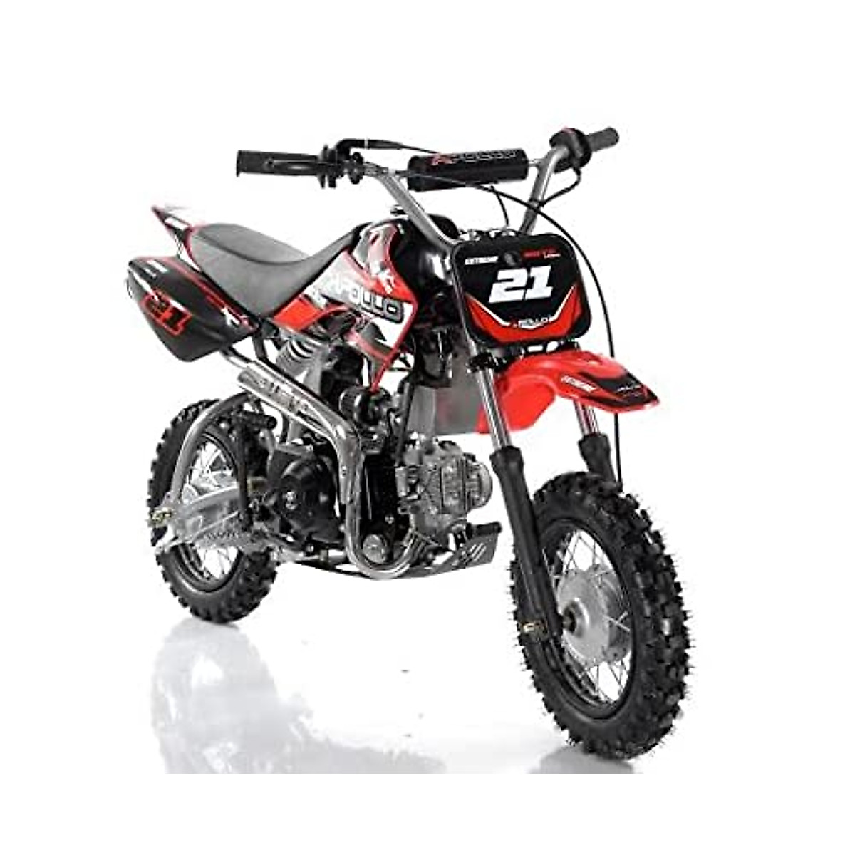 HHH Apollo AGB21C 70CC RFZ Dirt Bike Pitbike Gas Power Vitacci DB21 Fully Automtaic Beginner Dirtbike for Kid and Youth (RED)