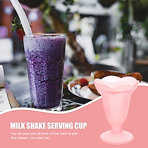 Luxshiny Clear Glasses Glass Cups Glass Dessert Cup, Ice Cream Cup Pudding Appetizer Cup Frosted Glass Cup for Dessert Ice Cream () Dessert Cups Glass Glass Coffee Cups