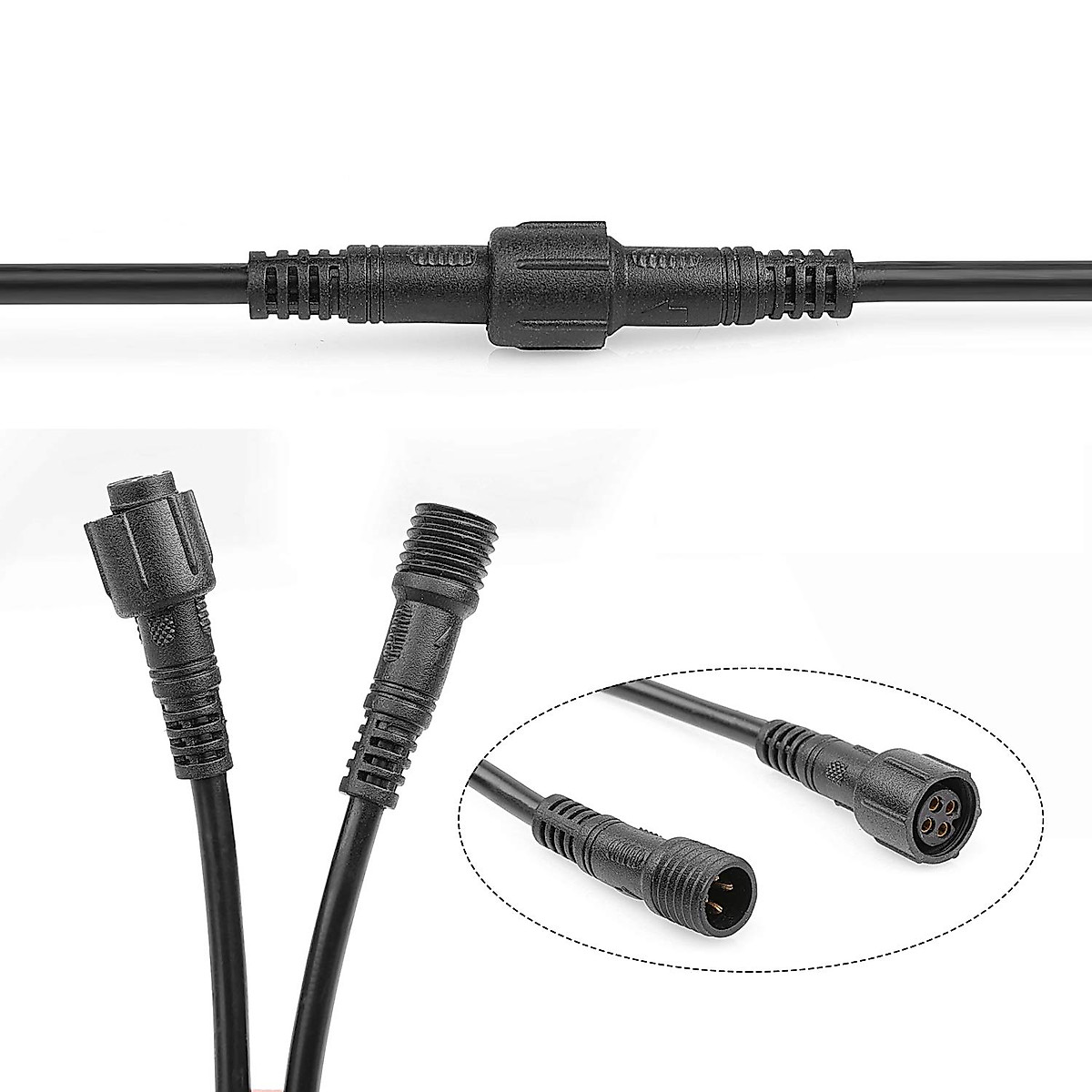 Rock Lights Extension Wire, Teochew-LED 9.8FT Extension Cable for RGB Rock Lights 4 & 6 & 8 & 12 Pods Underglow Rock Light Kits Extension Cord Wheel Well Lights Extension Cable Wire