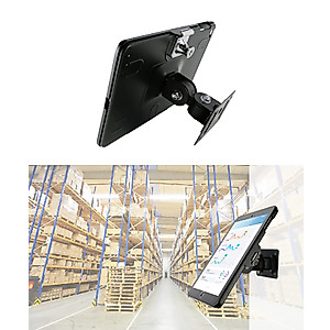 WeSTRUGGLE On Wall Mount bracket for iPad 9.7"(6th,5th,Gen.), 9.7"Air1& 2, iPad 9.7"Pro, Excluding iPad 9.7"(1th,2th,3th,4th,Gen.),Anti Theft Lock , Rotate Design Arbitrary ,Multi Angle, Metal,(Black)