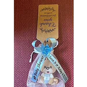 25 Personalized Baptism Christening Ribbons Party Favors or Baby Shower Sprinkle Bautizo Birthday Assembled Bows Custom Ribbon anos quinceaneras listones