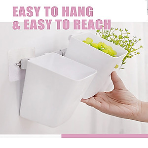 6 Pack Hanging Cup Holder Rolling Cart Organizer Accessories Trolley Basket Storage Hanging Bucket Hanging Container for Kids