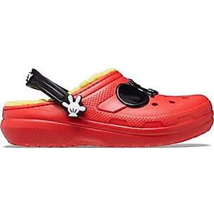 Crocs Kids' Classic Lined Disney Clog Minnie Shoes, Mickey Mouse, 3 US Unisex Little