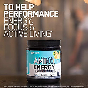 Optimum Nutrition Essential Amino Energy Advanced Plus Metabolism and Focus Support, Strawberry Mango, 20 Servings, 6.7 Ounce (Pack of 1)
