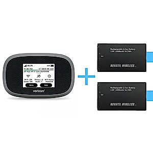 Verizon Jetpack Hotspot WiFi Device - 4G LTE MiFi 8800L | Portable Mobile Hotspot Device for WiFi with Case, Screen Protector, Additional Battery