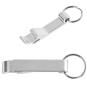 50pcs Personalized Customized Bottle Openers Keychains Wedding Favors Party For guests + White Organza bags
